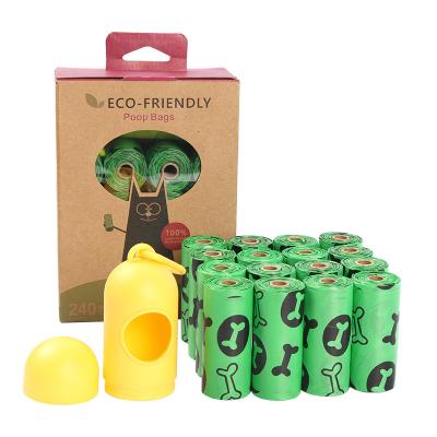 China Fábrica Fabricante Biodegradável Sacos de Coco de Cão Oem Saco de Coco de Cão 100% Biodegradável Sacos de Resíduos de Cão Sustentável Logotipo OEM Aceitar à venda
