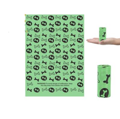 Cina Eco-friendly Biodegradable Die Cut Dog Poop Bags Custom Printed Blue Plastic Pet Waste Bags in vendita