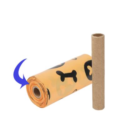 Cina Eco-friendly Biodegradable Die Cut Dog Poop Bags Custom Printed Blue Plastic Pet Waste Bags in vendita