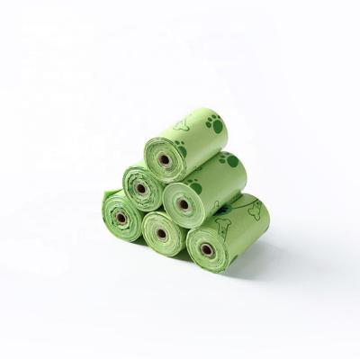 Cina Sacchetti di plastica compostabili a base di amido di mais Sacchetti di cacca biodegradabili per cani piccoli in vendita