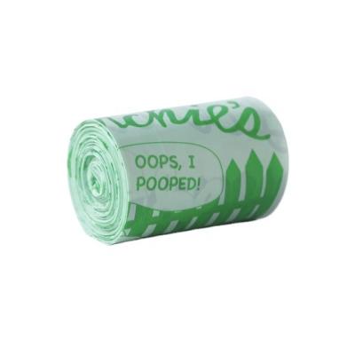 Cina Sacchetti di plastica compostabili a base di amido di mais Sacchetti di cacca biodegradabili per cani piccoli in vendita