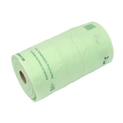 Cina Spazzatura sacchetti di plastica compostabili di plastica bianca e verde in vendita