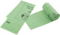 China 100% Biodegradable Dustbin Bags Compostable Trash Liners PLA PBAT for sale