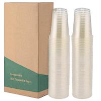 China Compostable Bio Degradable Plastic Cups For Beer Wine Drinking for sale