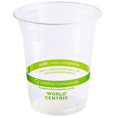 China Duidelijke koffie Biologisch afbreekbare PLA bekers 7oz/9oz/10oz wegwerp Te koop
