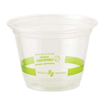 China PLA Bio Compostable Clear Cups With Lids 16 Oz Cup Drinking Milk Tea (Copo de chá com leite para beber) à venda
