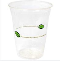 China Custom Compostable Biodegradable PLA Cups 9 Oz for Restaurant for sale