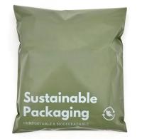 China Postage Black Compostable Mailing Bags Plant Based for sale
