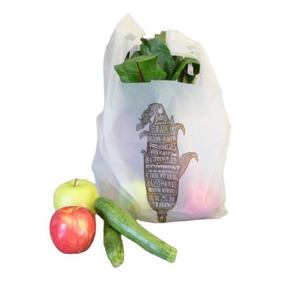 Cina Imballaggio al dettaglio PBAT PLA Borsa alimentare Borse di plastica trasparente compostabile in vendita