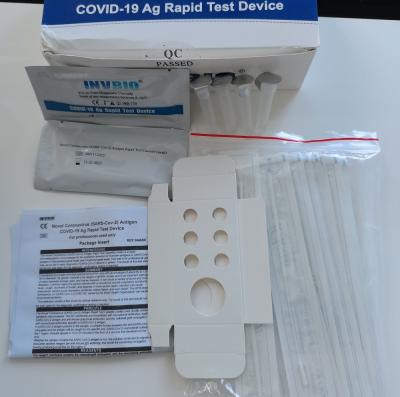 Cina SAR - Cov - 2 lista comune dell'antigene di Covid 19 della prova dell'Eu rapido nasale della cassetta in vendita