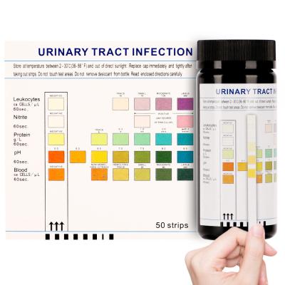 China Accurate Invbio Urinary Tract Infection Test Strips 50 Strips / Bottle for sale
