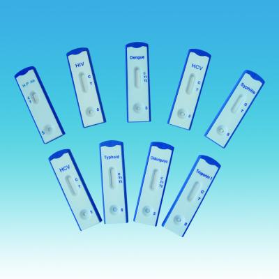 Cina Precisione del 99% Kit di test rapidi per malattie infettive Cassetta Hiv a tre linee di sangue intero in vendita