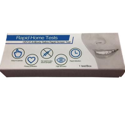 Cina Istantaneo 1/2 Saliva Hiv Kit per test orale Anticorpi a casa Test del tampone orale in vendita