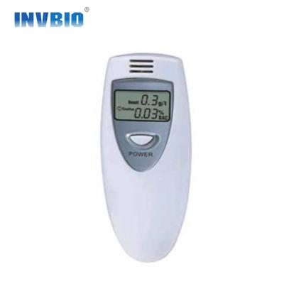 Cina Singolo tester Mini Lcd Detector bianco dell'alcool del Breathalyzer dello schermo in vendita
