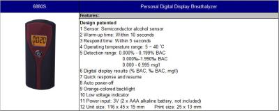 Cina Tester dell'alcool del Breathalyzer dell'affissione a cristalli liquidi di alta precisione con i boccagli in vendita