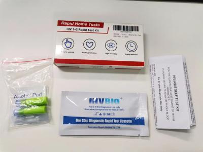 Cina Una HIV-1 di punto e 2 prova autodiagnostici Kit Convenient Whole Blood in vendita