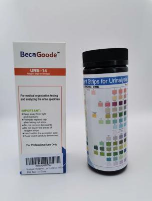 Cina 14 strisce test veloci ed accurate di analisi delle urine di parametro convenienti in vendita