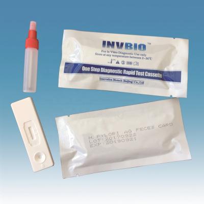 Cina Prova rapida Kit Card delle feci di H. Pylori Ag di punto di alta precisione una in vendita