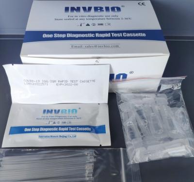 Cina rilevazione veloce Kit Colloidal Gold Self Test 15min dell'anticorpo 2019-NCoV in vendita
