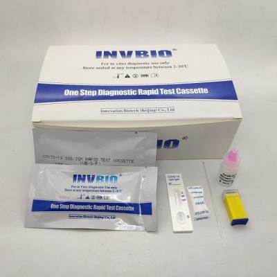Cina Corredo veloce di rilevazione della prova di INVBIO Covid 19 del corredo 96,8% di accuratezza dell'anticorpo rapido di Igg Igm in vendita