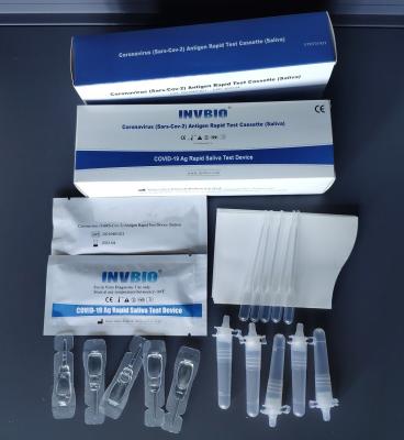 China Selbst-Coronavirus Covid 19 Rtk AG Speichel-Spucken-Test-Besonderheit 100% zu verkaufen