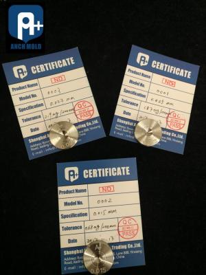 China Anchors Mold ND DIES 0.015mm, 0.025mm, 0.027mm for sale