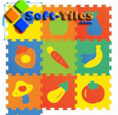 China Top Quality Jigsaw EVA Foam Mat with Animals , Fruit and Traffic Non-toxic, Environmental for sale
