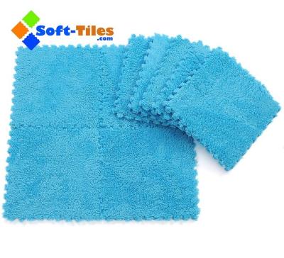 China Plush Carpet Foam Floor Tiles with Softer, Safety,Easy to Fix , Water-proof for sale