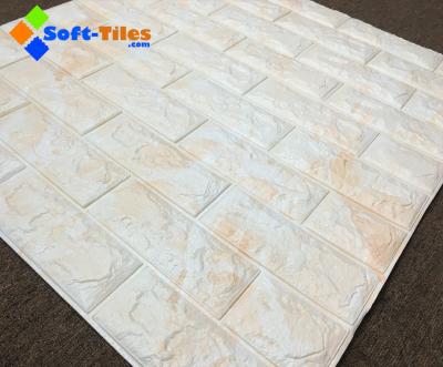China 3D PE Foam bricks Decor Natural Eco many bright colour available widely used in living room,wall, KTV etc for sale