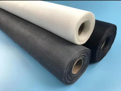 China White / Black Window Screen Netting Customized Fiberglass Mosquito Net For Windows for sale