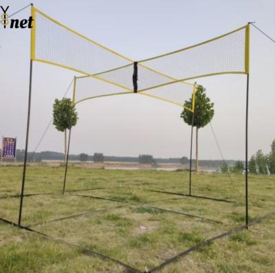 China Volley ball net Plasti Trellis Netting Mesh Barrier Playground Safety Nets Soccer Indoor Green Golf for sale