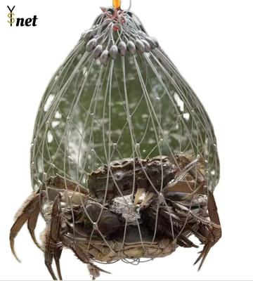 China Customized Crab Net Bait Cage Foldable Crab Catching Cage For Ultimate Catch for sale