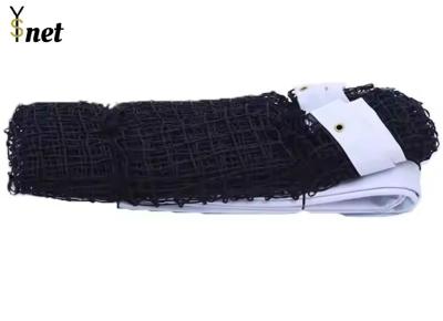 China 12.8*1.07m Portable Practice Net PE Tennis Training Nets Black for sale