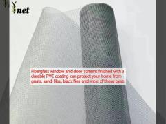 Gray Fiberglass Insect Screen Mesh 0.6m - 2.5m PVC Coated Fiberglass Mesh