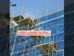 2mx50m 3mx50m Fire Retardant Netting Customized Scaffold Debris Netting Green