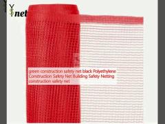 Polyethylene Construction Safety Screens Red / Black / Green Scaffold Mesh Netting