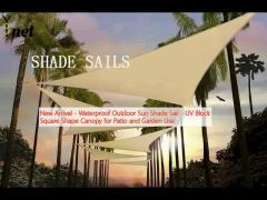 Square Shade Sail Net Beige Outdoor Waterproof Shade Cloth Anti UV