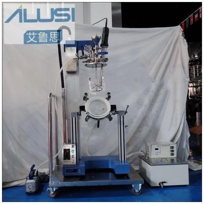 China homogeneizador de cristal del laboratorio de la caldera del alto del esquileo del emulsor del vacío de 2L 5L 10L del equipo reactor del mezclador en venta
