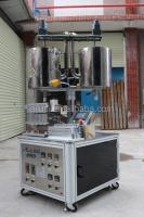 China 12 Nozzle Semi Automatic Lipstick Filling Machine 20L Double Jacketed Hopper 220V for sale