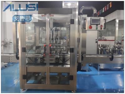 Cina Linea di produzione di coperchiamento di riempimento liquida della bottiglia di plastica di Ailusi SUS304&316L con l'etichettatura della bottiglia rotonda in vendita