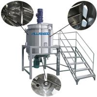 China CE Liquid Detergent Making Machine 1000L Homogenizer Heating Mixer with 7.5KW Homogenizer for sale