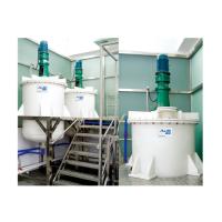 China PP Bleach Mixing Machine 1000L Toilet Detergent Liquid Making Blending Equipment for sale
