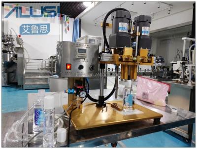 Cina La capsulatrice di sigillatura d'imballaggio Twist del barattolo della macchina del tappo di bottiglia della mano della bottiglia del gel del lavaggio dello sciampo dell'attrezzatura fuori dall'animale domestico imbottiglia Machi di coperchiamento in vendita