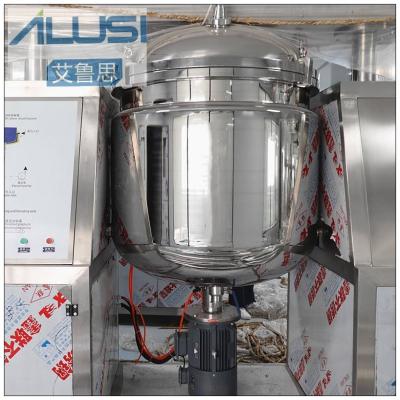 Cina Crema per il corpo mescolantesi di sollevamento idraulica dell'attrezzatura della lozione di vuoto di SUS 304/316L che fa il carro armato di mescolamento dell'omogeneizzatore della macchina in vendita