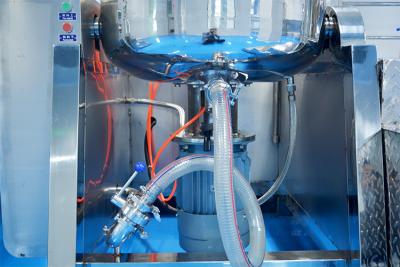 Cina Linea di produzione del dentifricio in pasta dell'omogeneizzatore del miscelatore dell'emulsionante di vuoto di 1200-1800PCS/H SUS304 & di SUS316L in vendita