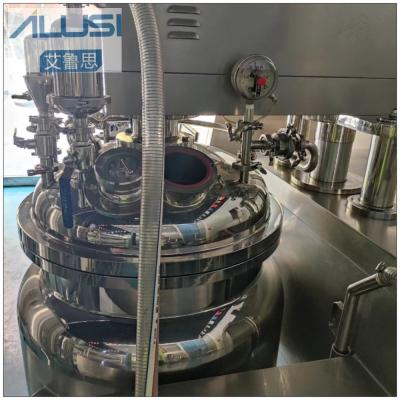 China De Room die van de lichaamslotion Machine tot Bodem of Hogere Homogenisator maken Vacuüm Emulgerende Mixer Te koop