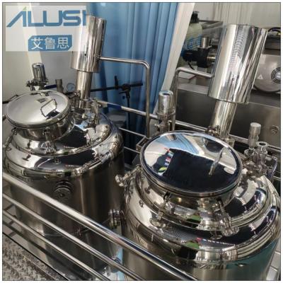 China De Room die van de lichaamslotion Machine tot Bodem of Hogere Homogenisator maken Vacuüm Emulgerende Mixer Te koop