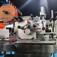 China SUS304 Flat Surface Bottle Sticker Labeling Machine Semi Automatic for sale