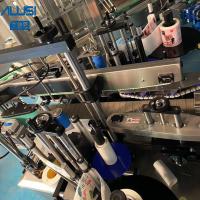 China Flat Bottle 2 Sides label sticking machine Fully Automatic for sale