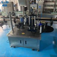 China Automatic Round Bottle Labeling Machine 30-120pcs/min Glass Plastic Label Applicator for sale